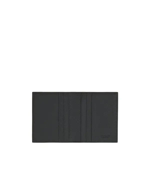 FERRAGAMO Monogram Credit Card Holder - Black/gray