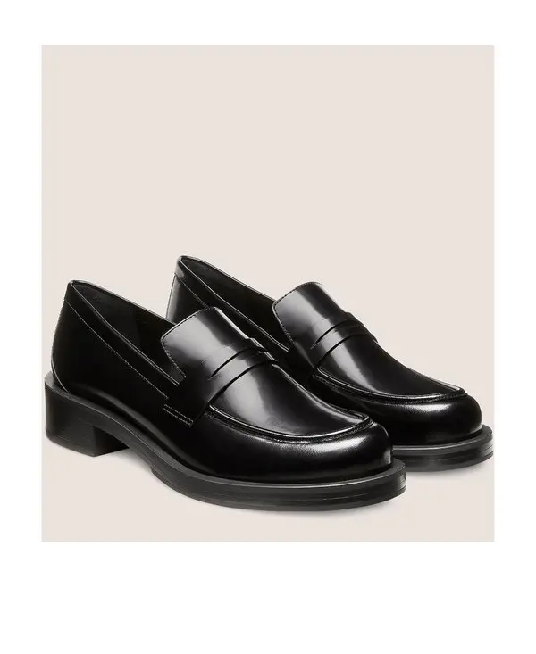 STUART WEITZMAN Palmer Slip-on Loafers - Black