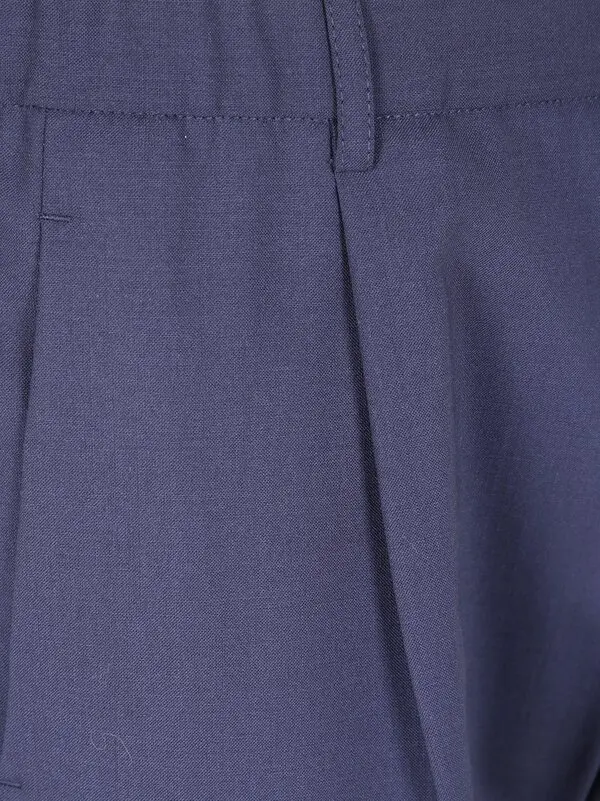 Herno Pleated-front Trousers - Blue