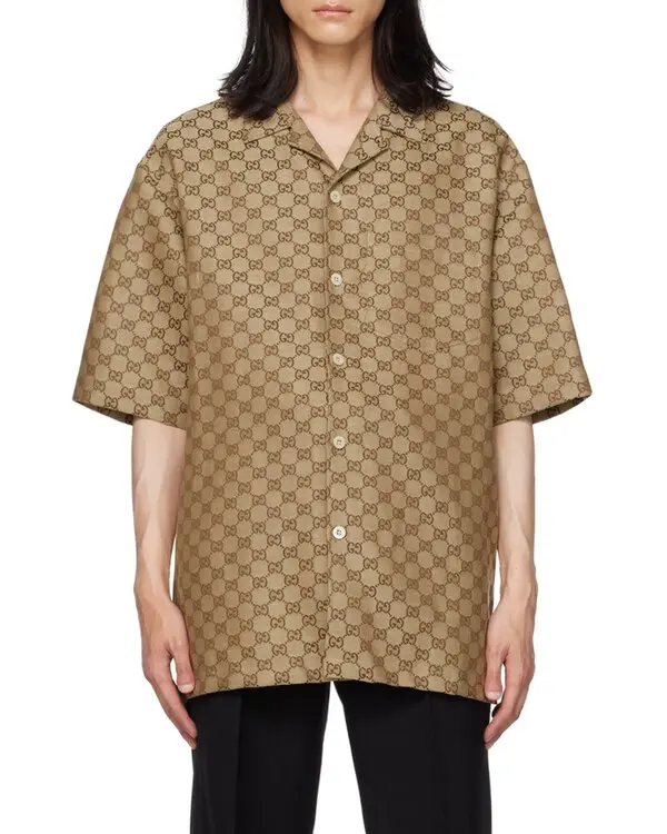 Gucci Gg Supreme Oversized Shirt