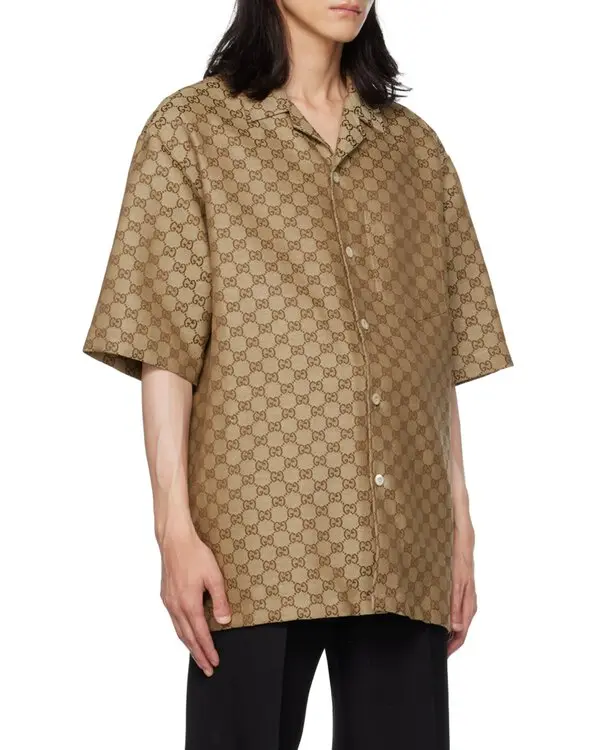 Gucci Gg Supreme Oversized Shirt