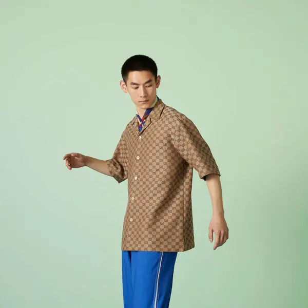 Gucci Gg Supreme Oversized Shirt