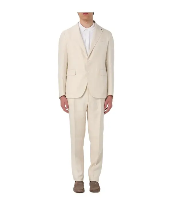 Tagliatore Long-sleeved Suit - White