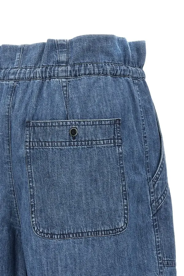 Isabel Marant Étoile Denim Drawstring Shorts - Blue