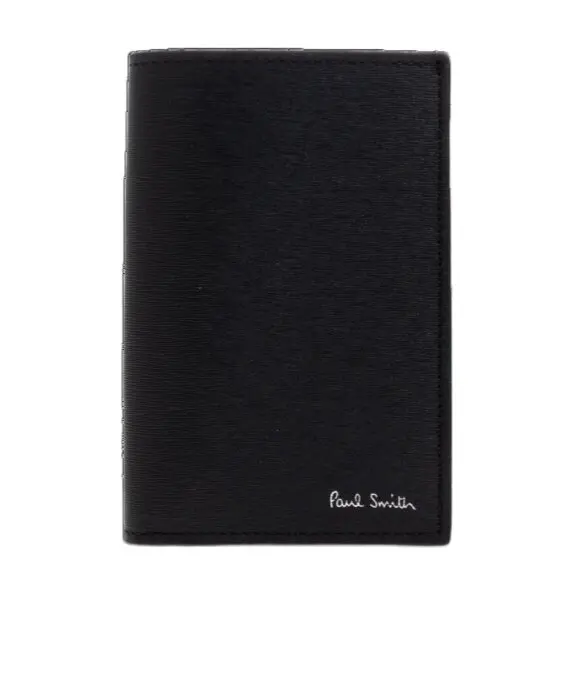 Paul Smith Logo Stamp Wallet - Black