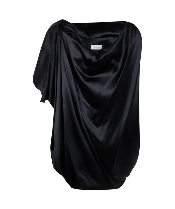 Dries Van Noten Asymmetrical Draped Blouse