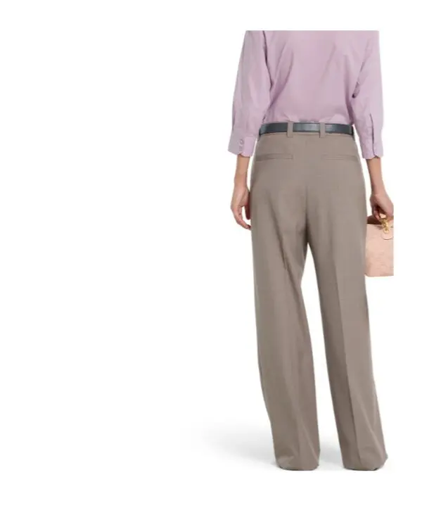 Gucci Wool Mouliné Tailored Trousers - Grey