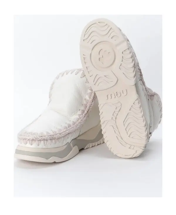 Mou Eskimo Embellished Trainers - White