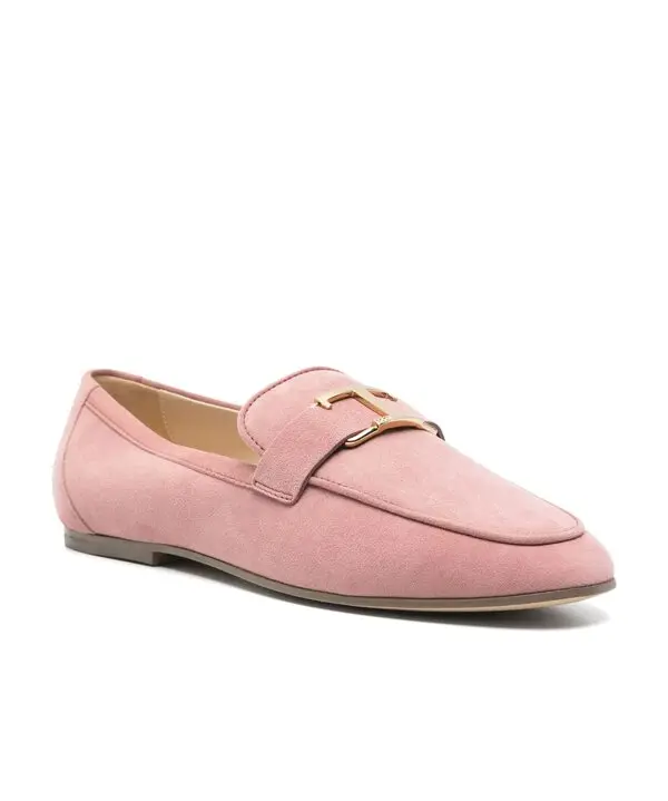 TOD'S Flat Loafers With Logo Detail
