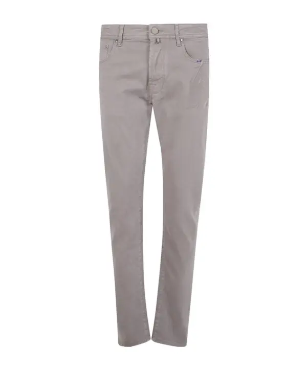 Jacob Cohen Embroidered Pocket Trousers - Gray