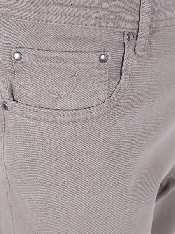 Jacob Cohen Embroidered Pocket Trousers - Gray