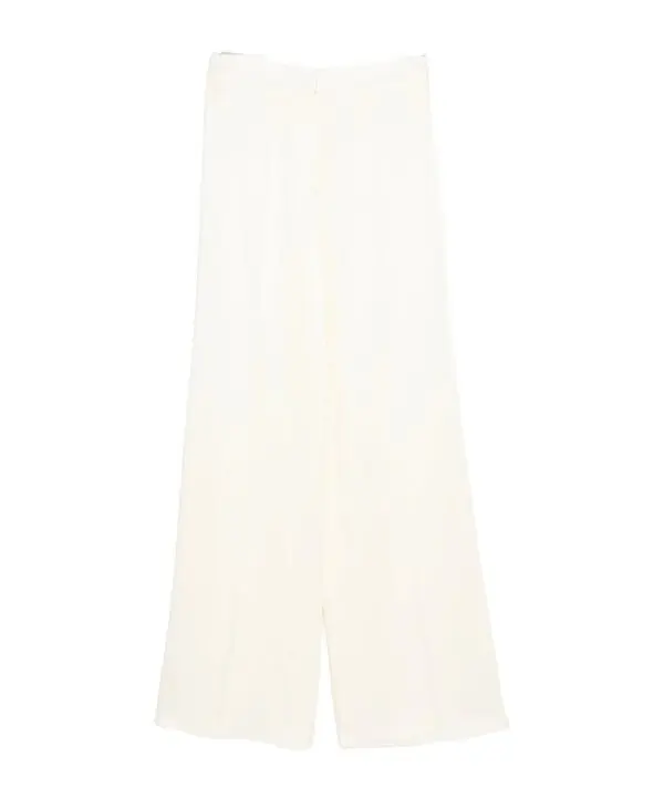 FORTE_FORTE Shiny Anvers Satin High Waist Embroidered Pants - Giglio