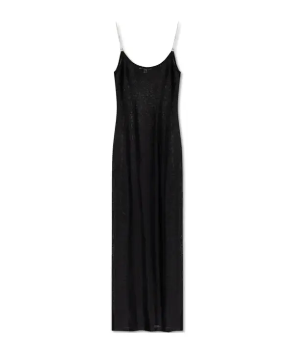 Alaïa Slip Dress With Chain Straps