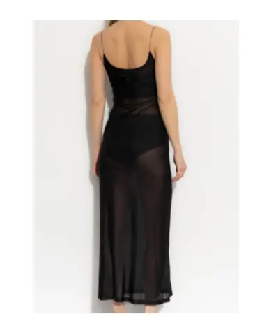 Alaïa Slip Dress With Chain Straps