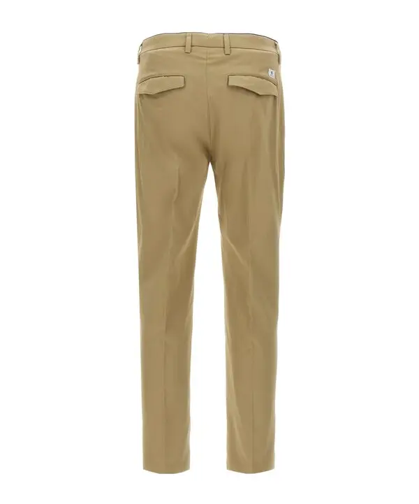 DEPARTMENT 5 Pleated Tailored Trousers With Zip Fly - Beige