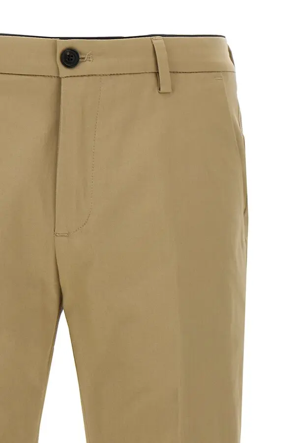 DEPARTMENT 5 Pleated Tailored Trousers With Zip Fly - Beige