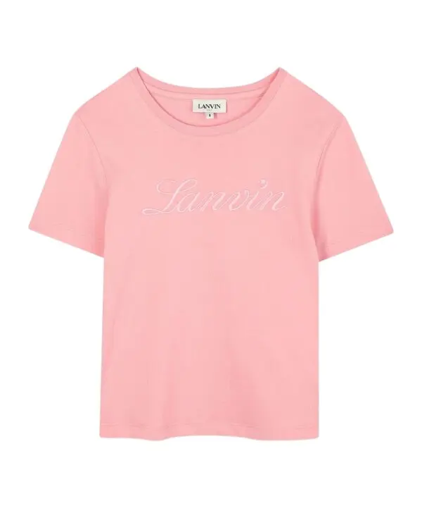 LANVIN Crew Neck T-shirt - Pink