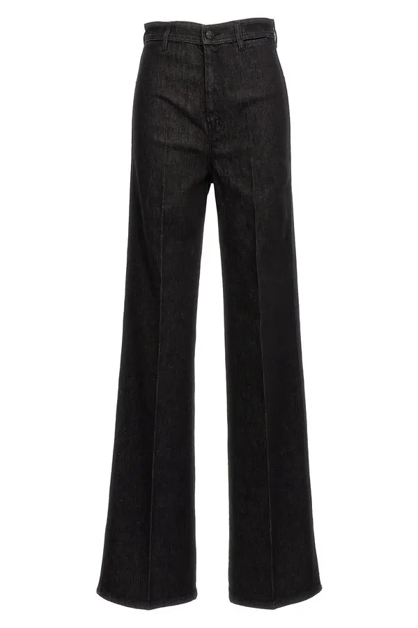 Max Mara Dark Wash Wide-leg Jeans
