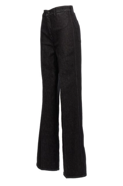 Max Mara Dark Wash Wide-leg Jeans