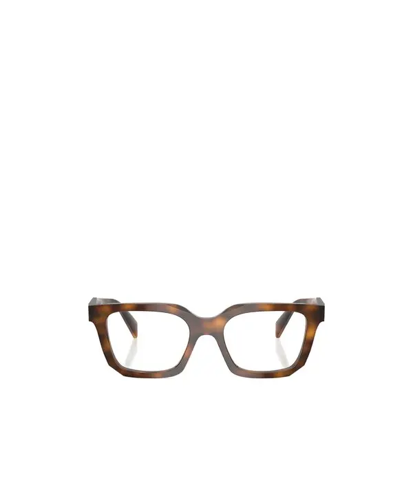 Prada Square Frame Eyeglasses - Brown