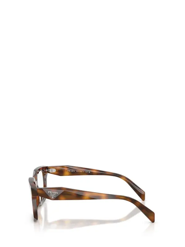 Prada Square Frame Eyeglasses - Brown