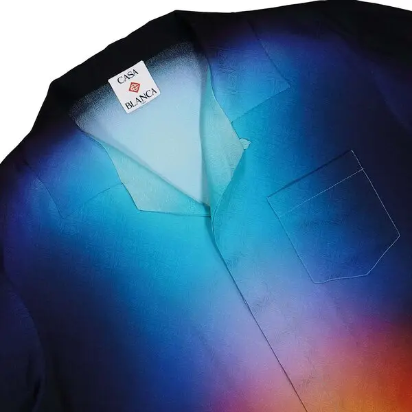 Casablanca Gradient Detailed Short Sleeved Shirt