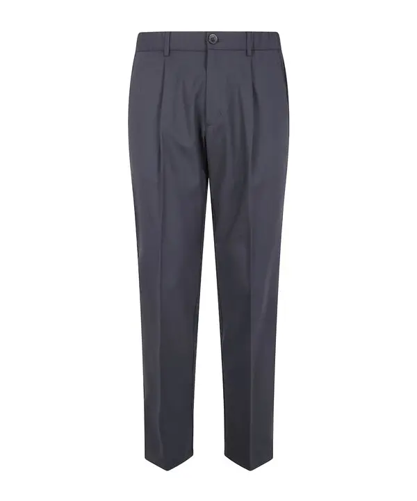 Herno Elasticated Waist Pleated Trousers - Black