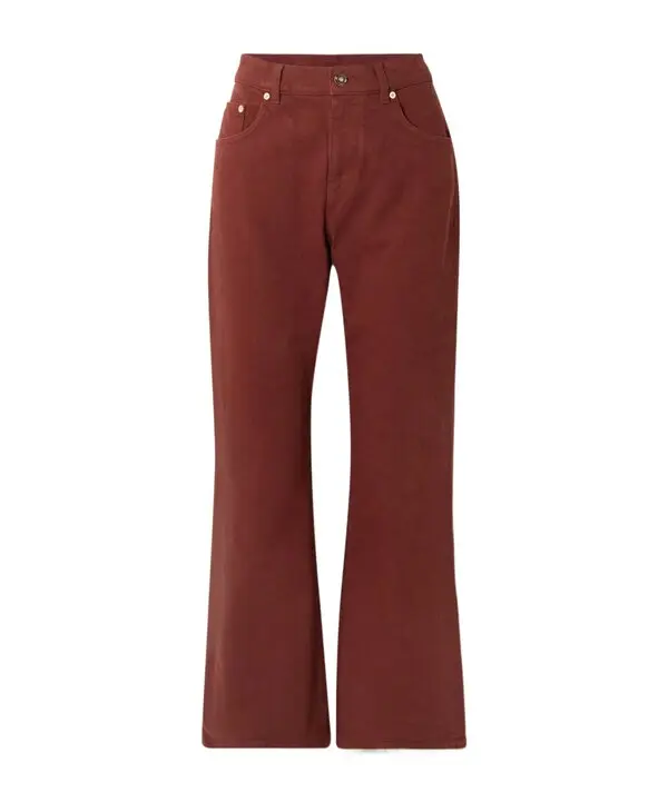 Gabriela Hearst High-waisted Jeans - Wine Red