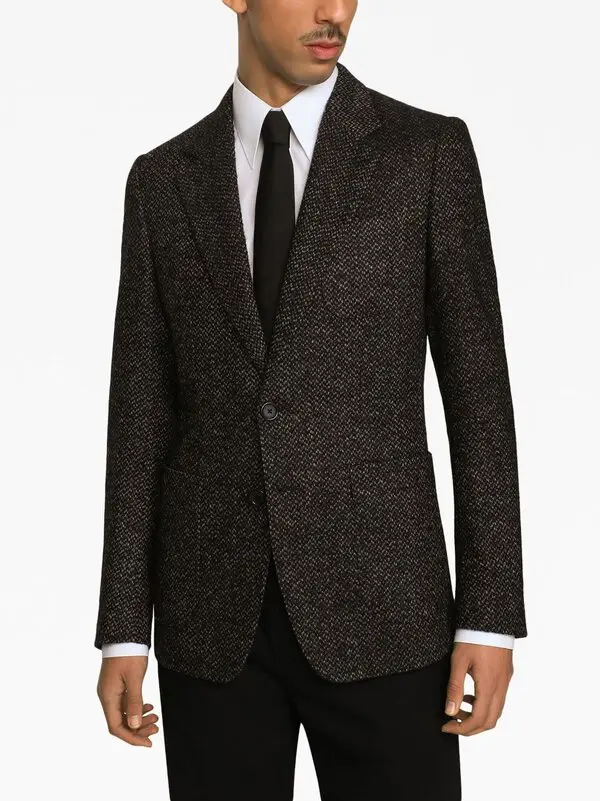 Dolce & Gabbana Dolce Gabbana Single-breasted Blazer - Black