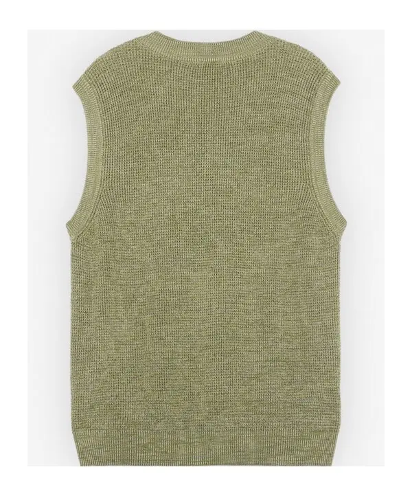 Maison Kitsuné Embroidered Logo V-neck Knit Vest