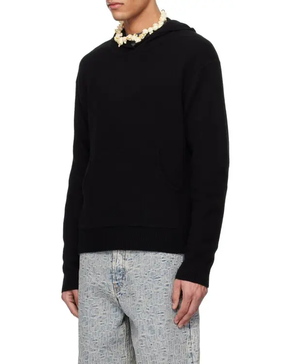 Acne Studios Appliqué Hoodie - Black