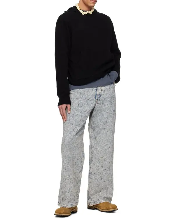 Acne Studios Appliqué Hoodie - Black