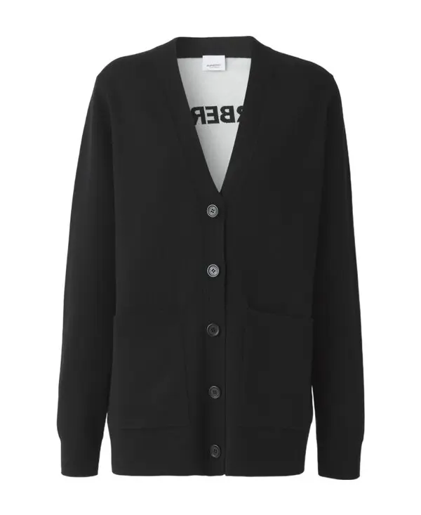 Burberry V-neck Button-fastening Cardigan With Pockets