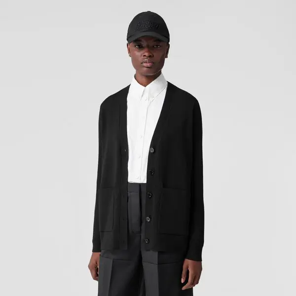 Burberry V-neck Button-fastening Cardigan With Pockets