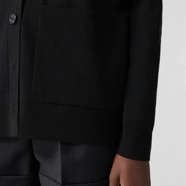 Burberry V-neck Button-fastening Cardigan With Pockets