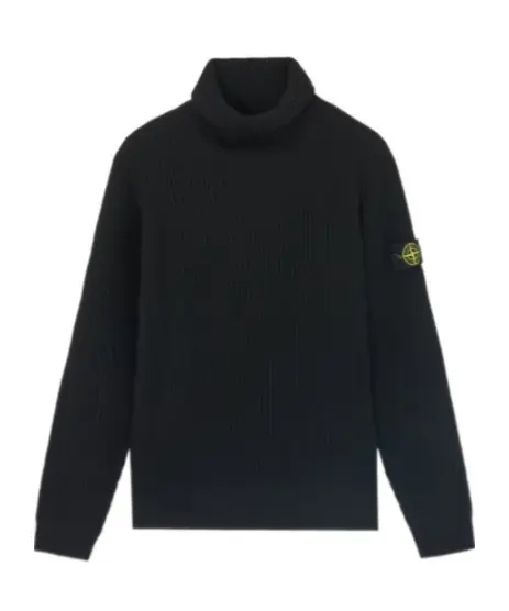 Stone Island Compass Badge Sweater - Black