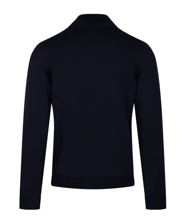 ROBERTO COLLINA Virgin Wool Turtleneck Knitwear - Black