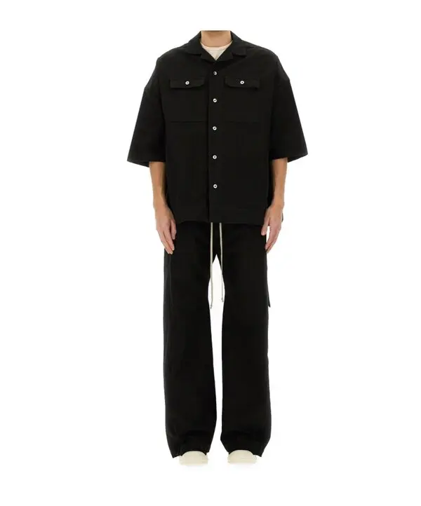 Rick Owens Magnum Tommy Short Sleeved Shirt - Black