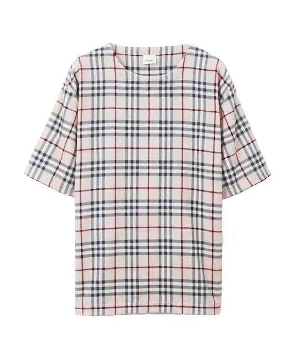 Burberry Checkered Cotton T-shirt - No