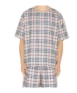 Burberry Checkered Cotton T-shirt