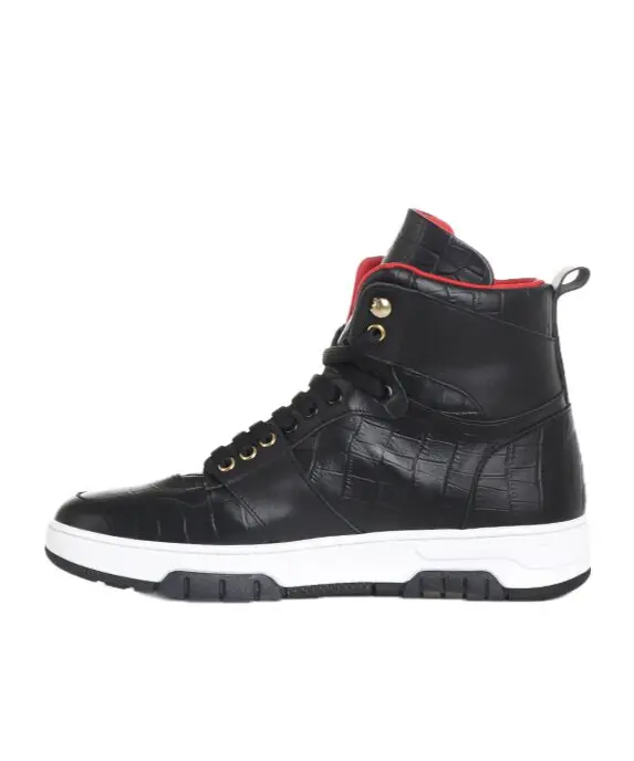 GIULIANO GALIANO Legend Crocodile-effect High Top Sneakers