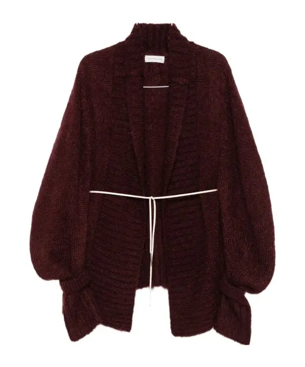 Dries Van Noten Long Sleeve Cardigan With Lace-up Details - No