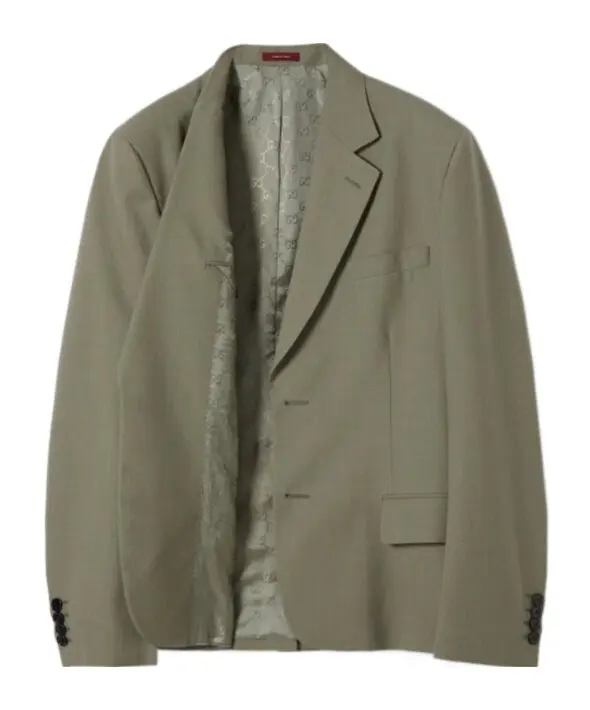 Gucci Single-breasted Dry Wool Jacket
