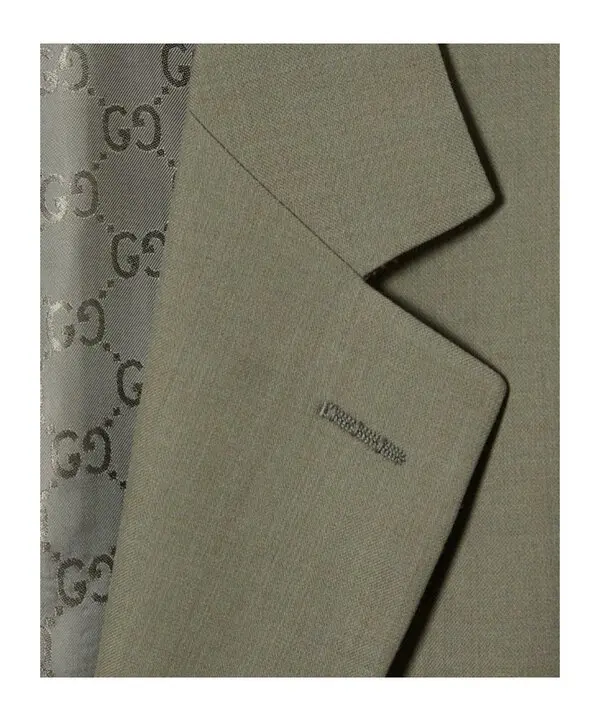 Gucci Single-breasted Dry Wool Jacket