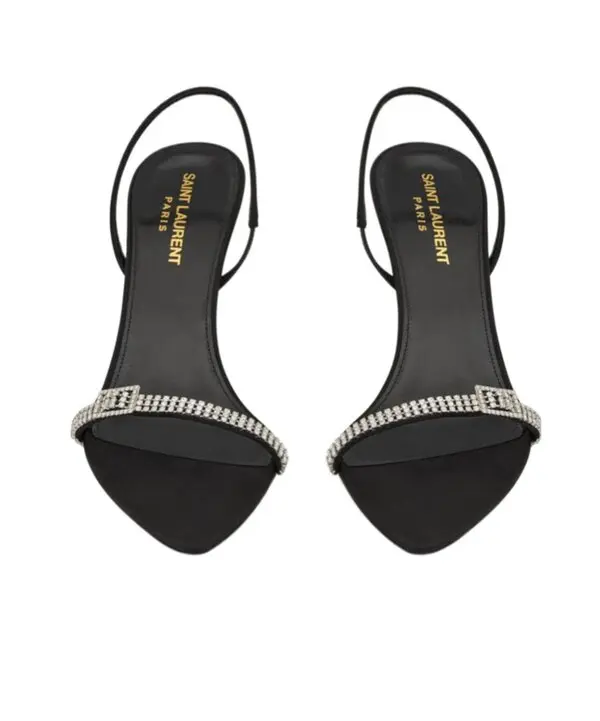 Saint Laurent Rendez-vous Slingback Sandals