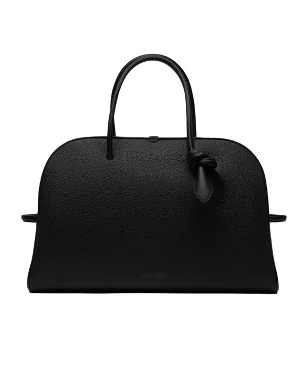 Jacquemus The Turismo Knotted Top-handles Tote Bag - Black
