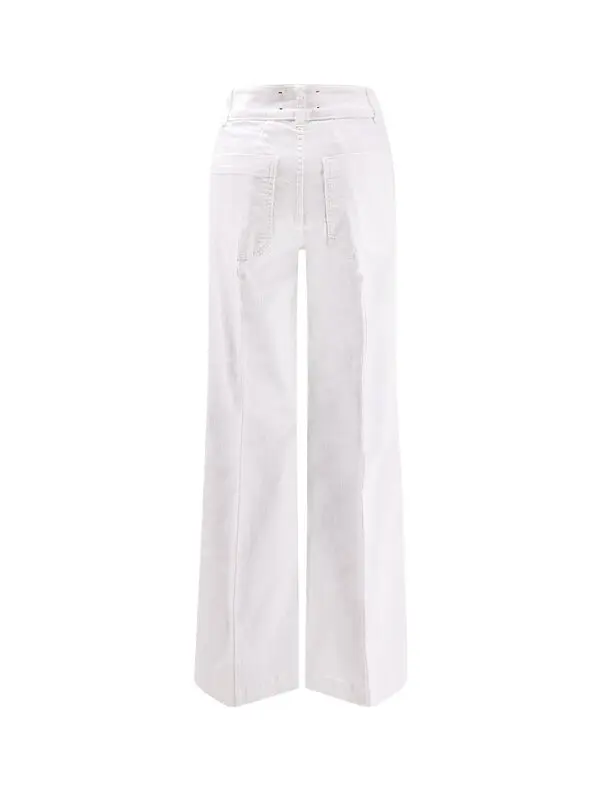 THE SEAFARER Flared Patch-pocket Jeans