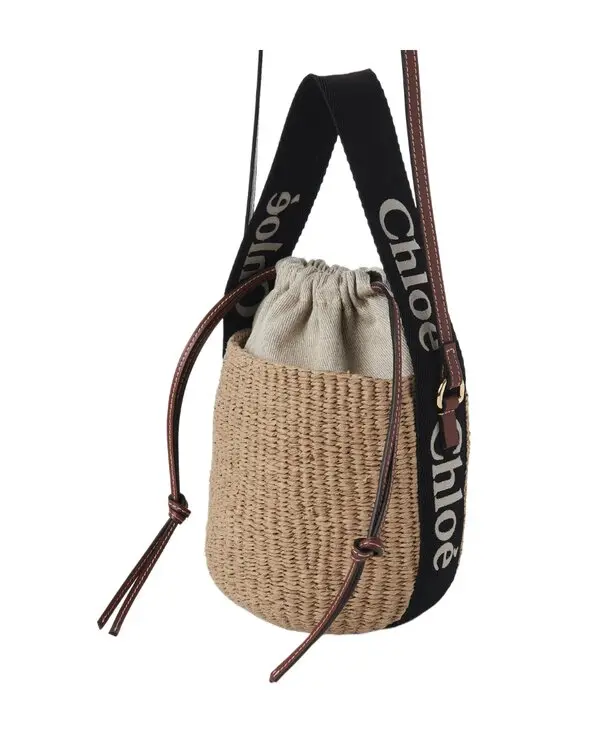 Chloé Woody Small Basket Bag - Nude