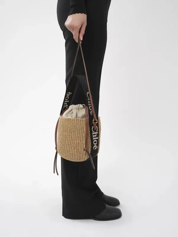 Chloé Woody Small Basket Bag - Nude