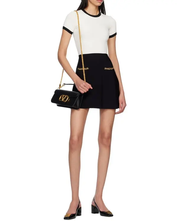 Valentino Garavani Vlogo Short Sleeve Mini Dress